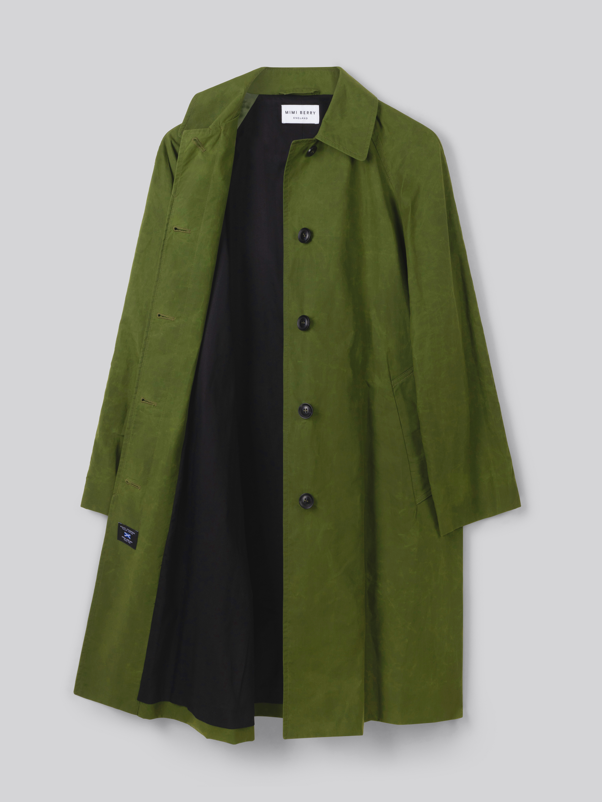 Cotton Overcoat - Khaki Green – Mimi Berry